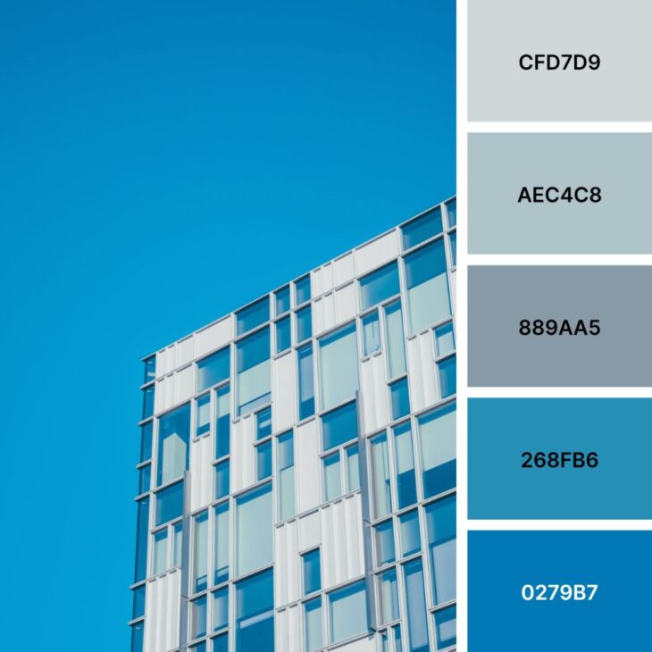 Blueprints of Cool: 30 Blue Color Palettes for Slick Creations | HipFonts