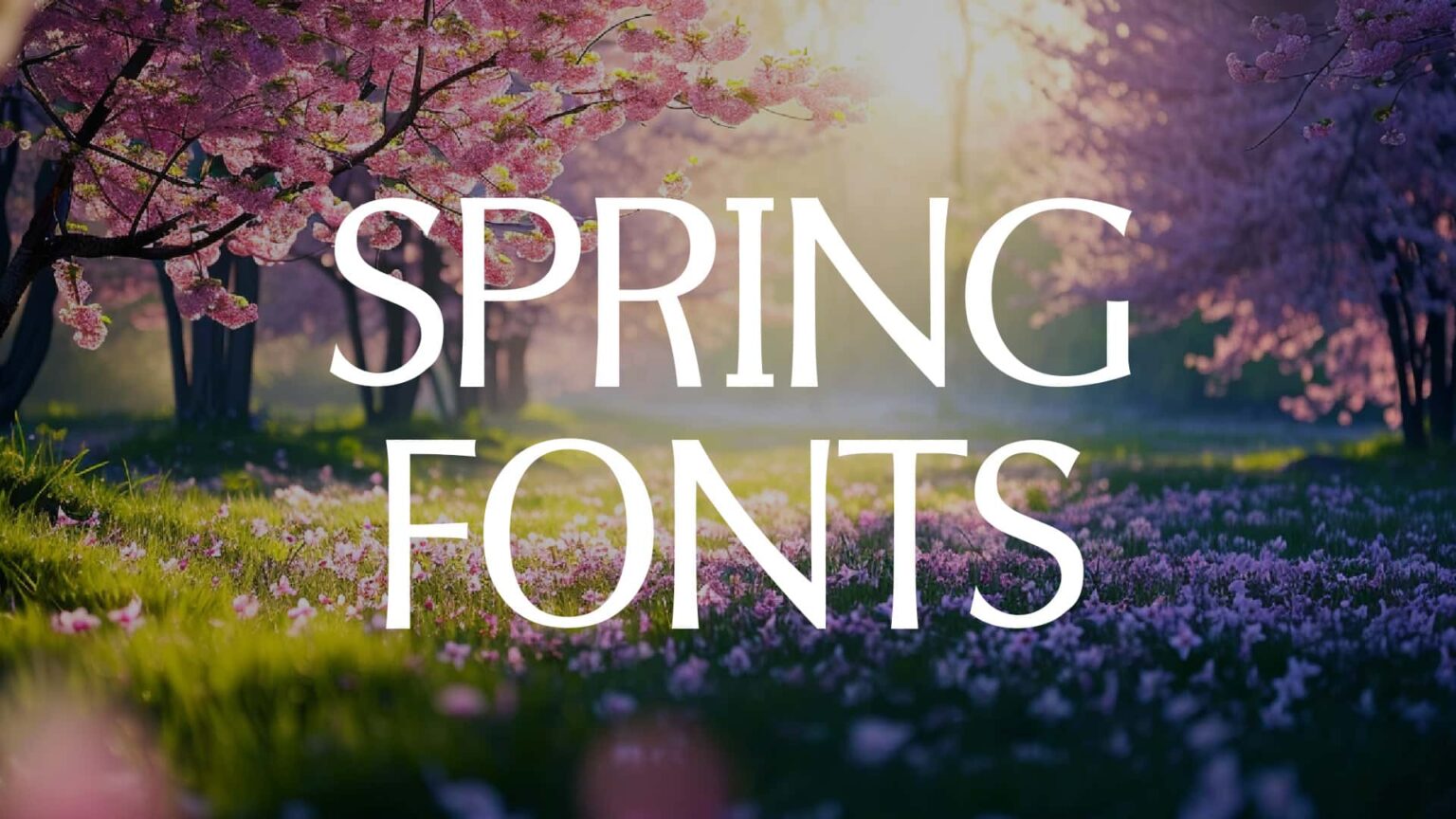 14 Spring Fonts That Showcase Typography In Full Bloom | HipFonts