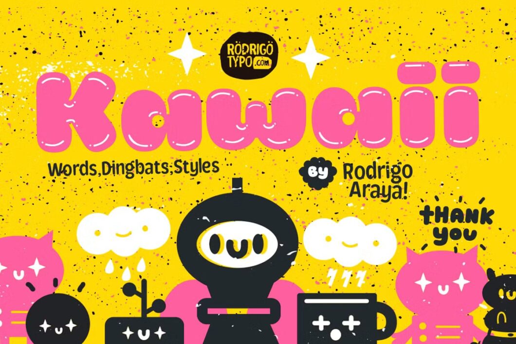 20 Irresistible Kawaii Fonts That Are Cute and Quirky | HipFonts