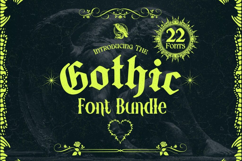Gothic Printable Fonts | HipFonts